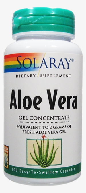 Solaray Aloe Vera 100 Capsules - Solaray Aloe Vera Gel - 100 Caps ...