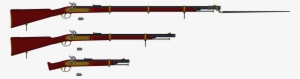 Muskets - Rifled Musket Drawing - 1600x424 PNG Download - PNGkit