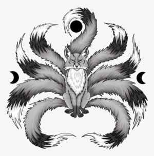 Kitsune Drawing - Démon Renard À 9 Queues - 1024x1046 PNG Download - PNGkit