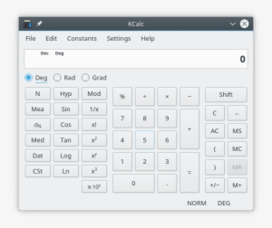 Kcalc Is A Calculator Which Offers Many More Mathematical - Kcalc Kde - 522x439 PNG Download ...