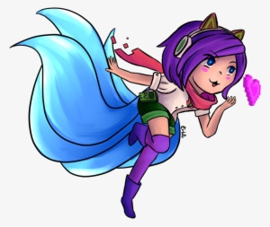 Ahri By Erkfir On - Arcade Ahri Chibi Png - 1024x1079 PNG Download - PNGkit