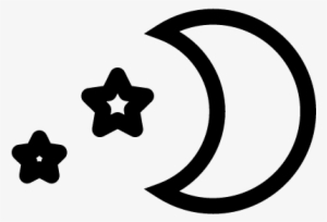 Half Moon With Stars Vector - Moon - 400x400 PNG Download - PNGkit