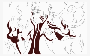 Naruto Bijuu Mode Lineart By Onebill Naruto - Naruto Fan Art ...