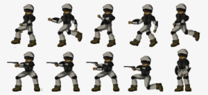 Soldier Sheet Large - Soldier Sprite Png - 875x400 PNG Download - PNGkit