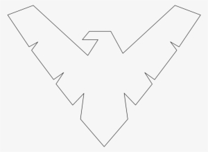 Nightwing Logo Outline By Mr-droy On Clipart Library - Mask - 900x655 ...