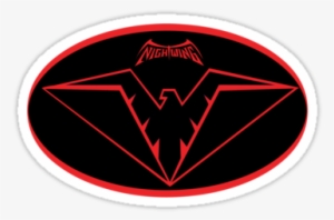 Nightwing Logo Red Nightwing Beyond Logo By - Drawing - 375x360 PNG ...