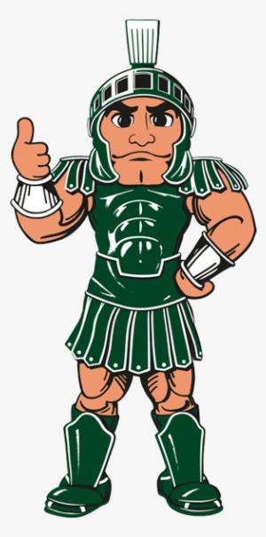 Michigan State Spartans Render Logo - Msu Sparty Cartoon - 383x630 PNG ...