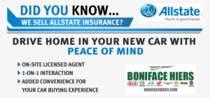 Get Allstate Insurance - Promo Safety Guide Wheels Sample - 950x473 PNG ...