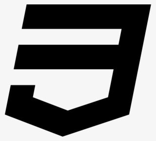 Css3 Logo - Css Logo Black And White - 500x453 PNG Download - PNGkit