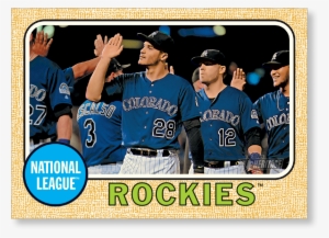 Colorado Rockies 2017 Topps Heritage Baseball Teams - 2000x2000 PNG ...