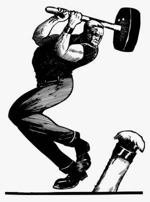 Man Clipart Hammer - Man With Hammer Clipart - 1780x2400 PNG Download ...
