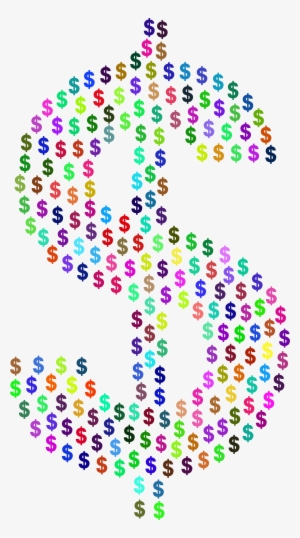 Big Image - Colorful Dollar Sign Clip Art - 1284x2304 PNG Download - PNGkit