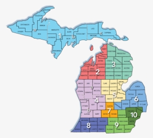 Workforce Sectors Regional Map 537423 7 - Regions Of Michigan - 832x760 ...