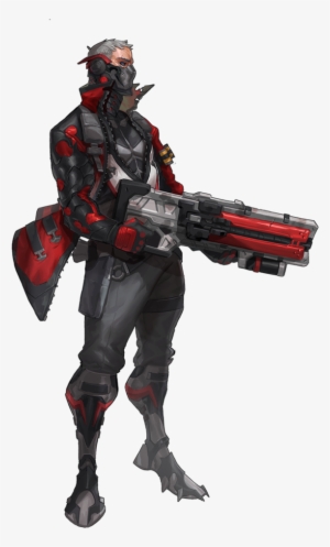 Soldier 76 Mask Png - Reaper Concept Art Overwatch - 670x980 PNG ...