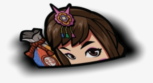 Va Palanquin Peeker Sticker - Black Cat - 1280x1280 PNG Download - PNGkit