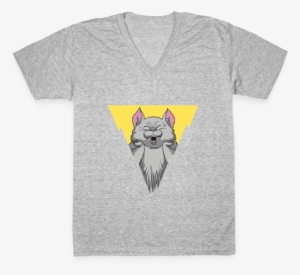 Anime Cat V-neck Tee Shirt - Benzene Ring - 484x484 PNG Download - PNGkit