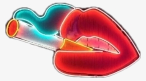 Fancy Smoking - Neon Sign Transparent Background - 1242x695 PNG ...