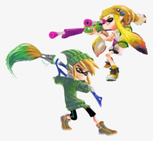Photo - Splatoon Charger Pose - 530x416 PNG Download - PNGkit