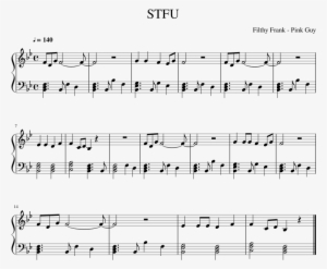 Stfu Sheet Music Composed By Filthy Frank - Pink Guy Stfu Chords ...