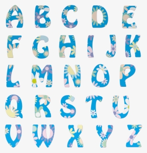 Floral Alphabet Clip - Alphabet Png - 2202x2293 PNG Download - PNGkit