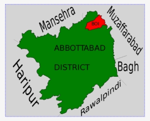 Boi, Khyber Pakhtunkhwa - Abbottabad Map - 1200x973 PNG Download - PNGkit