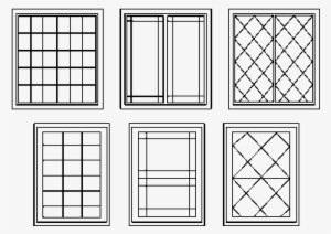 Activity 2 Window Grids - Window Frame Sketch - 395x443 PNG Download ...