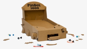 Pinbox 3000 Diy Cardboard Pinball Kit - Make Wooden Pinball Machine ...