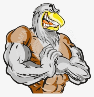 Eagle Clipart Muscle - Bee Mascot - 347x361 PNG Download - PNGkit