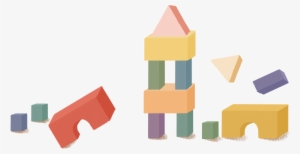 Hand Painted Cartoon Building Blocks - 積木 卡通 - 2289x2601 PNG Download ...