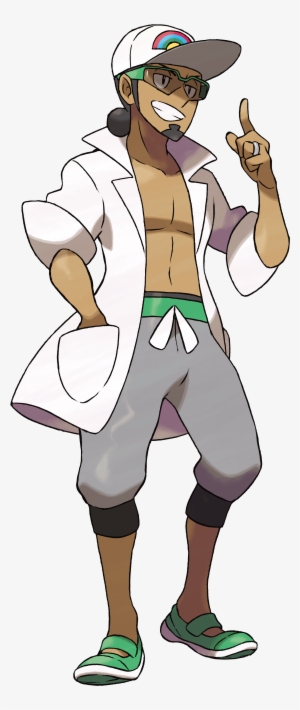 Pokemon Professor Rowan - 599x1480 PNG Download - PNGkit