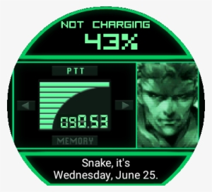 Mgs Codec Animated Smartwatch - Mgs Codec Watch - 376x340 PNG Download ...