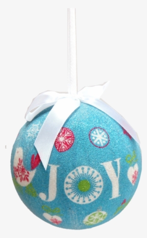 Blue Glittered Ornament With Christmas Polka Dots - Christmas Day ...