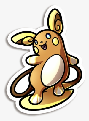 Alolan Raichu Vinyl Sticker - Raichu - 500x500 PNG Download - PNGkit