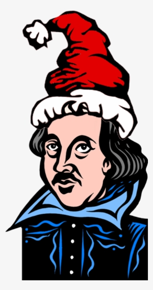 Seasonal Shakespeare - Shakespeare In A Santa Hat - 418x800 PNG ...