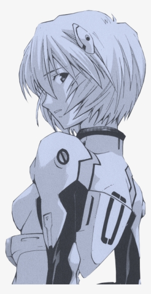 Rei Reiayanami Evangelion Anime Manga Cute Blue Grey - Rei Manga Neon ...