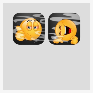 Stoned Emoji - Weed Emoji - 600x600 PNG Download - PNGkit