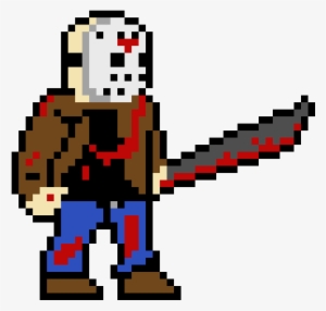 Jason Voorhees - Jason 13th Perler Beads - 520x580 PNG Download - PNGkit
