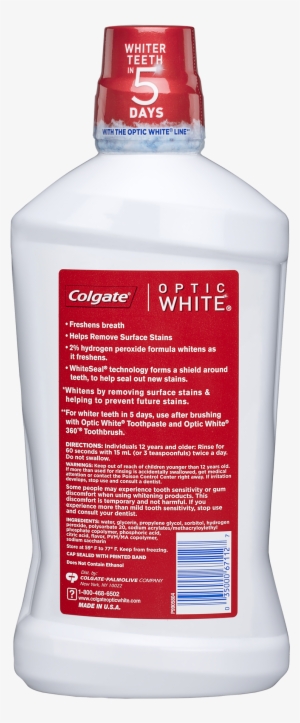 Colgate Optic White Whitening Toothpaste, Sparkling - Colgate Optic ...