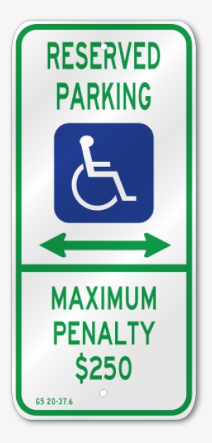 North Carolina State Handicap Dual Arrow Sign - Handicap Signs ...