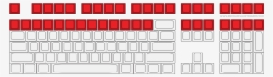 Row - Keyboard R4 - 1261x370 PNG Download - PNGkit