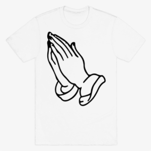Pray Emoji Mens T-shirt - Praying Hands - 484x484 PNG Download - PNGkit