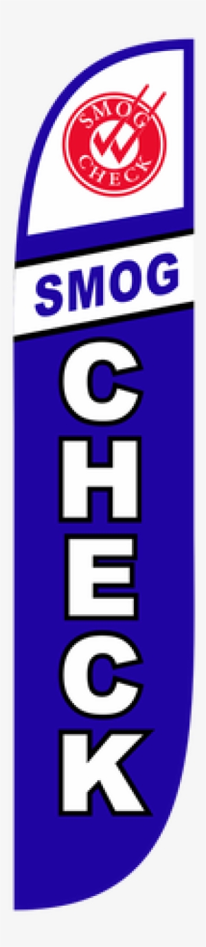 Smog Check Feather Flag Blue - Parallel - 391x521 PNG Download - PNGkit