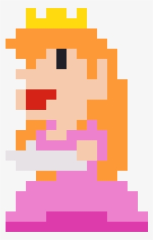 Emo Hamster - Princess Peach 8 Bit - 500x570 PNG Download - PNGkit