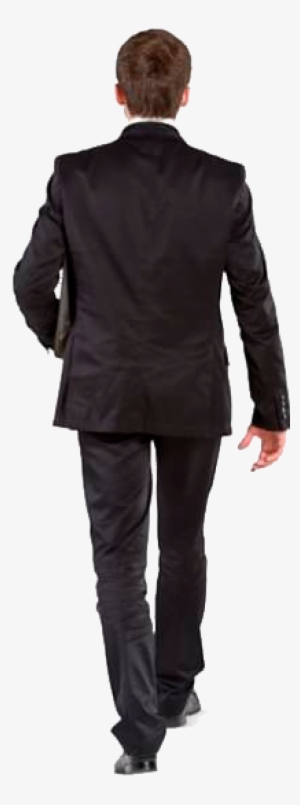 Cutout Man Walking Back People Cutout, Cut Out People, - Man In Suit ...