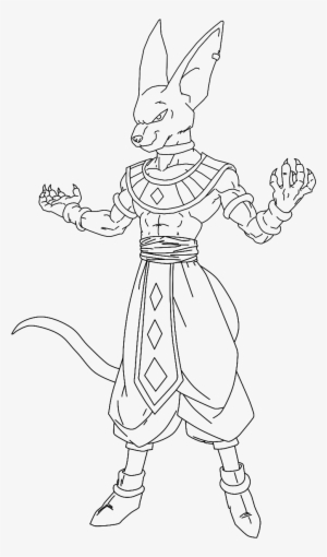 Beerus Lineart By Nassif - Beerus Coloring Page - 1000x1262 PNG ...