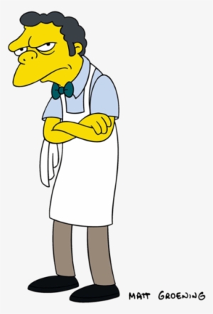 Moe Szyslak - Moe From The Simpsons - 406x599 PNG Download - PNGkit