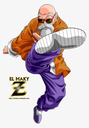 Master Roshi Movie 2 - Dragon Ball Master Roshi Png - 283x554 PNG ...