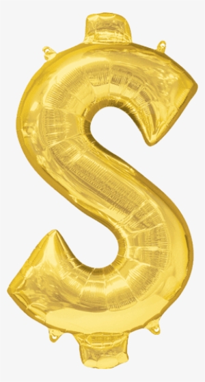 40" Dollar Sign $ Balloon - Foil Dollar Sign Balloon - 269x500 PNG ...