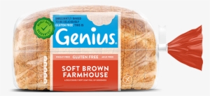 Genius Gluten-free Bread On White Background - Genius Gluten Free White ...