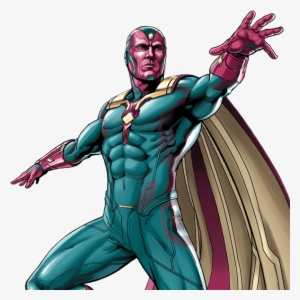 Marvel - Vision Avengers Cartoon - 600x600 PNG Download - PNGkit
